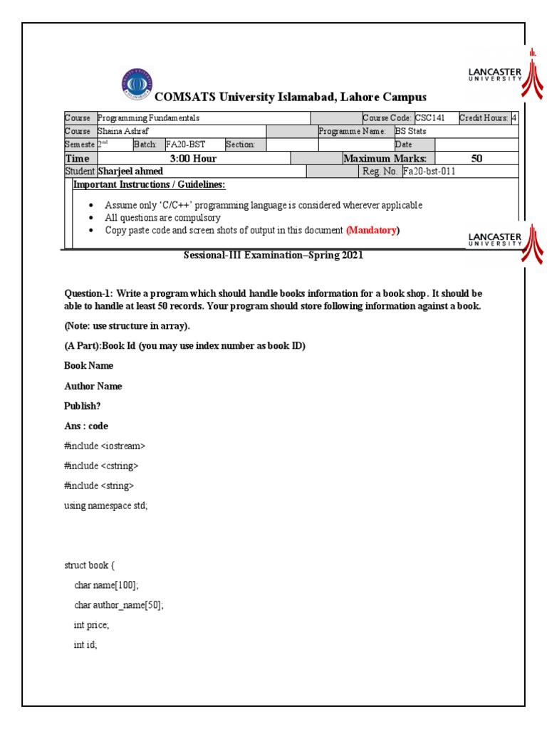 S3 Lab | PDF | Namespace | Computer Science