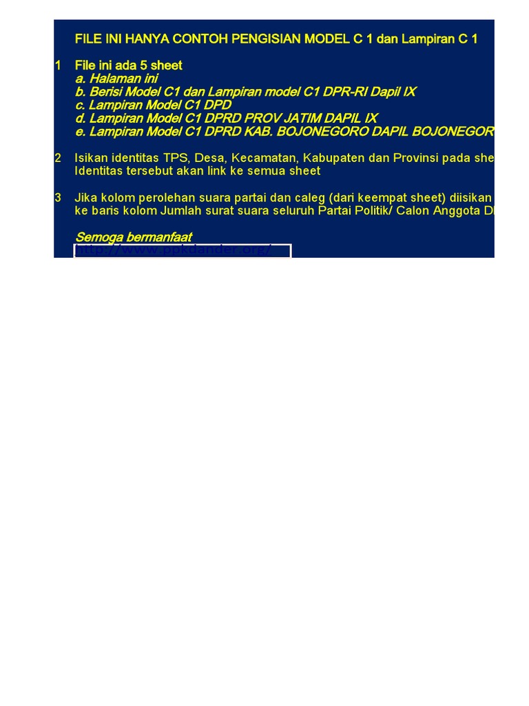 Model C1 Pemilu 2014 Dapil IX Jatim | PDF