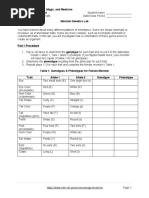 Monster Genetics Lab | PDF | Phenotypic Trait | Dominance (Genetics)