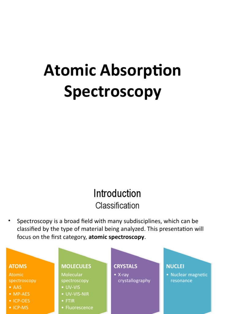 AAS & AES Notes | PDF | Atomic Absorption Spectroscopy | Mass Spectrometry