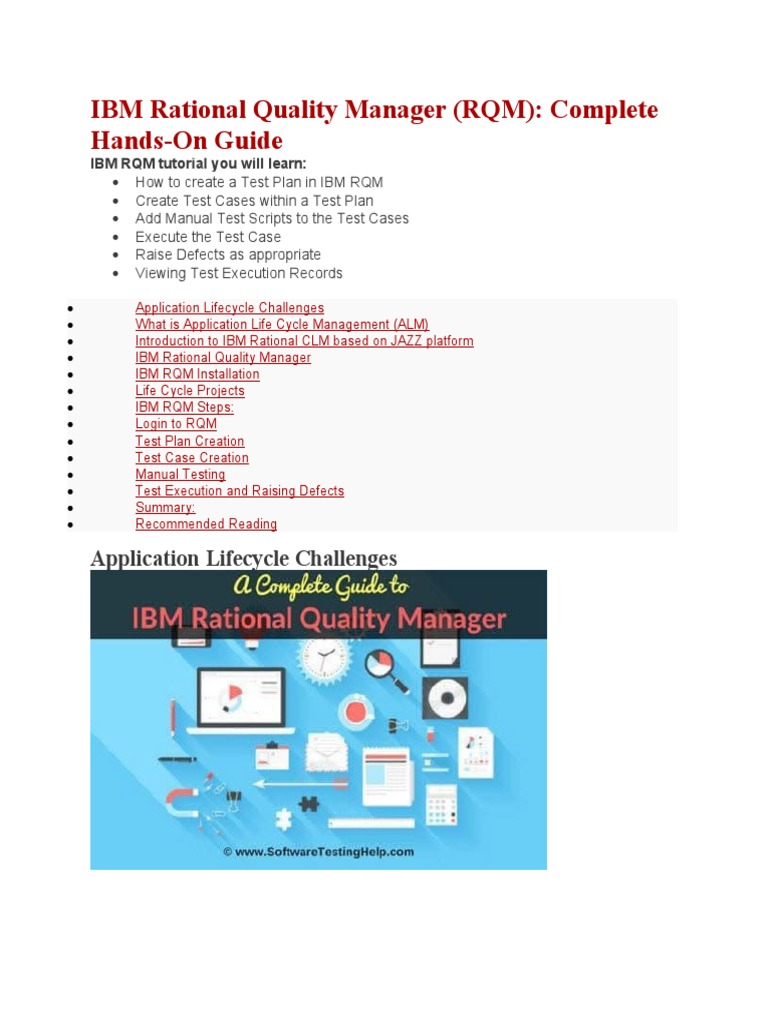 IBM Rational Quality Manager (RQM) Complete Hands-On Guide | PDF ...