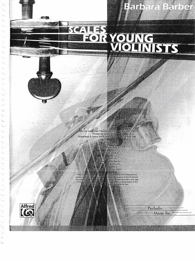 Barbara Barber - Scales For Young Violinist | PDF | Musical Techniques ...
