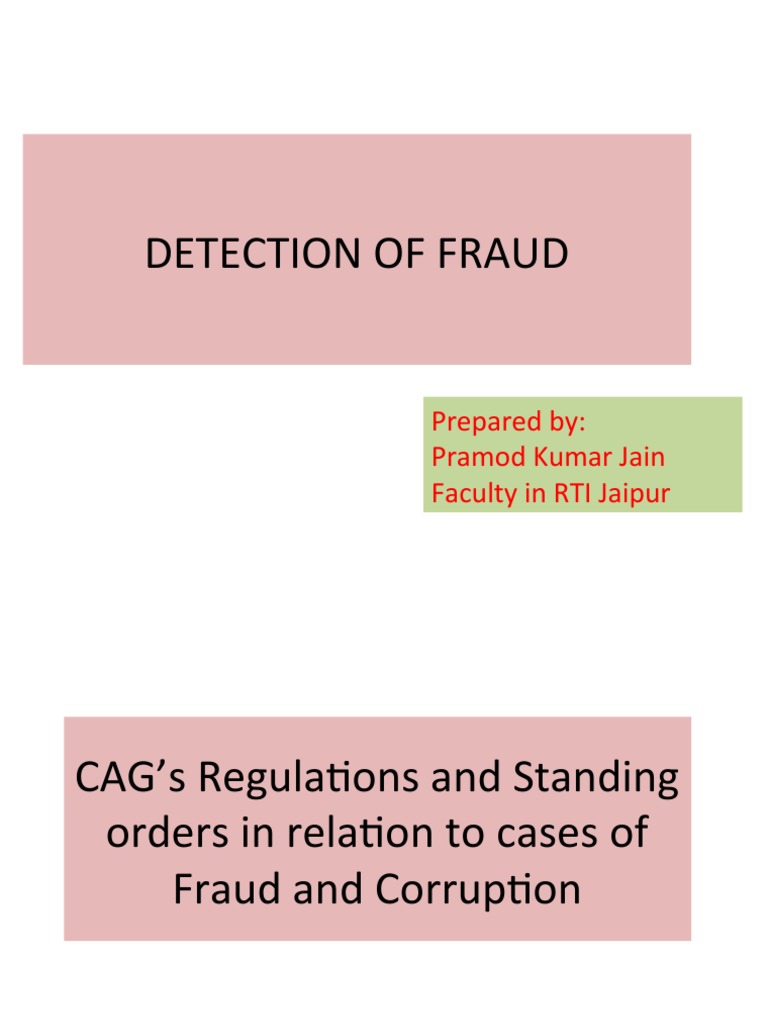 Detection of Fraud: A Comprehensive Guide to Understanding Fraud ...