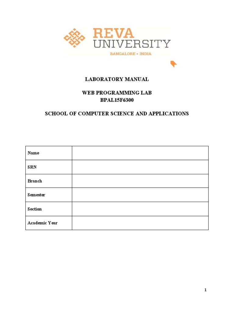BCA WP-Lab Manual | PDF | Internet & Web | World Wide Web