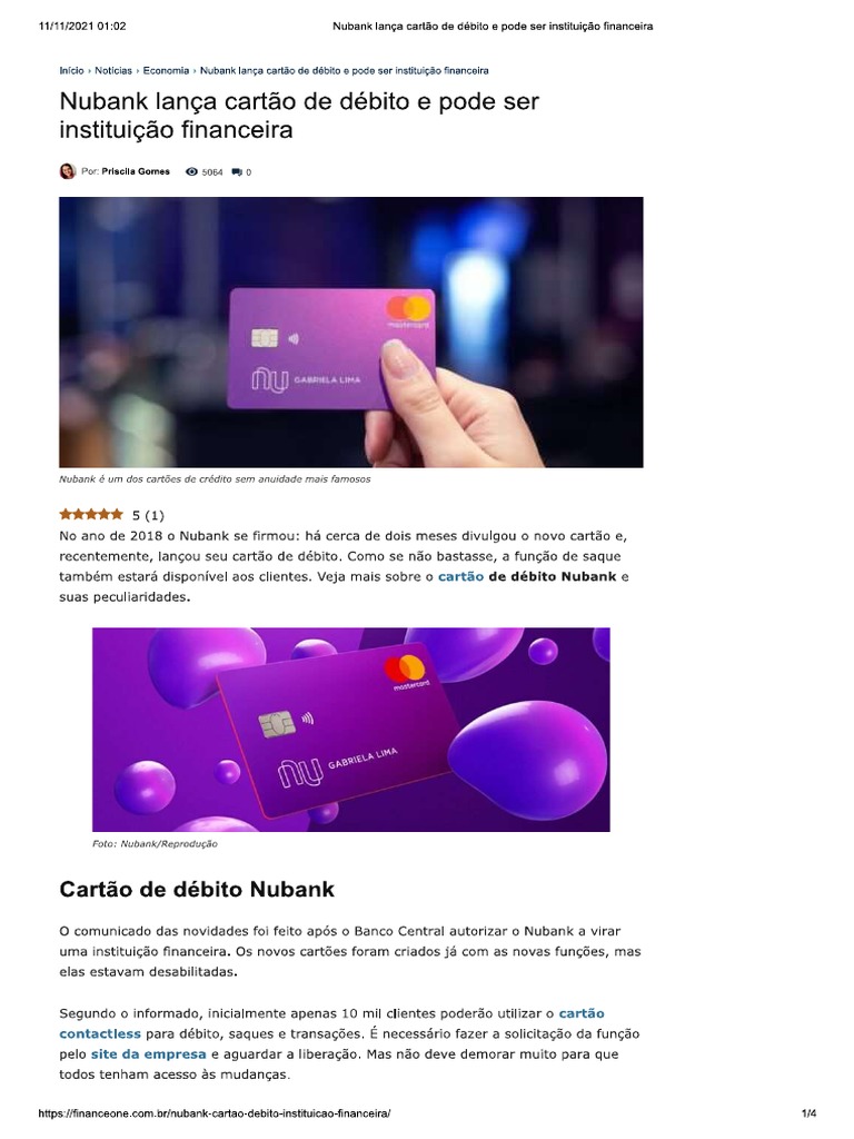 Conceito Nubank | PDF