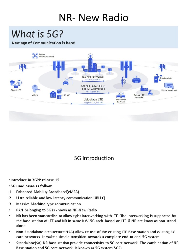 Introduction To New Radio (NR) 5g | PDF | Lte (Telecommunication ...
