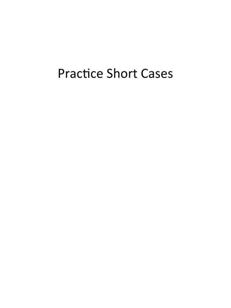 Short Cases 700 Slides | PDF | Amputation | Medicine