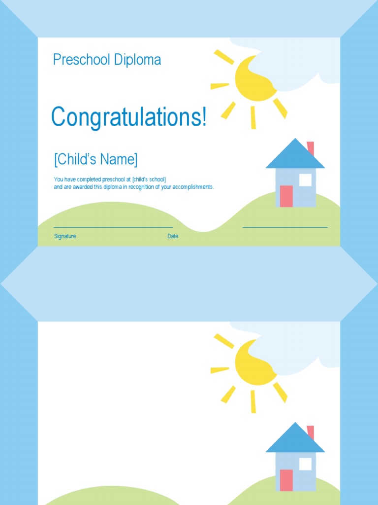 Preschool Diploma | PDF