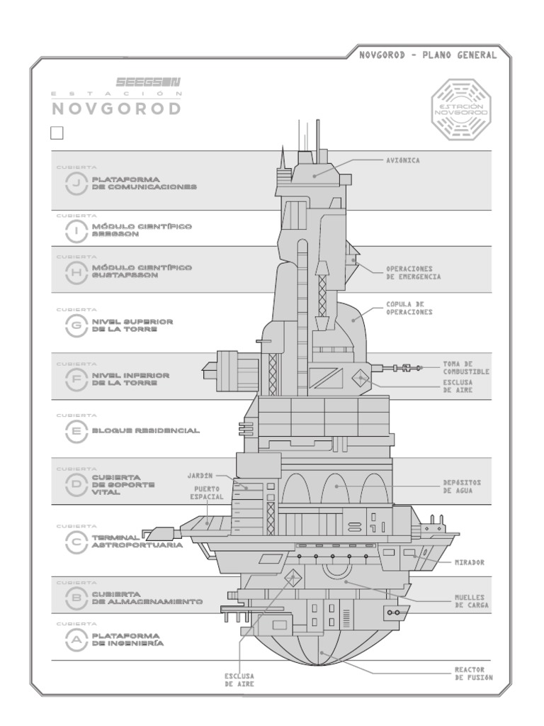 Alien - Plano de Estación Novgorod (Printer Friendly) | PDF | Ingeniero ...