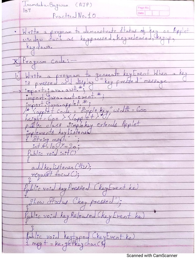 AJP Practical No. 10 | PDF