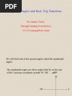 Hand Method for Trig Angle Evaluation | PDF | Trigonometric Functions ...