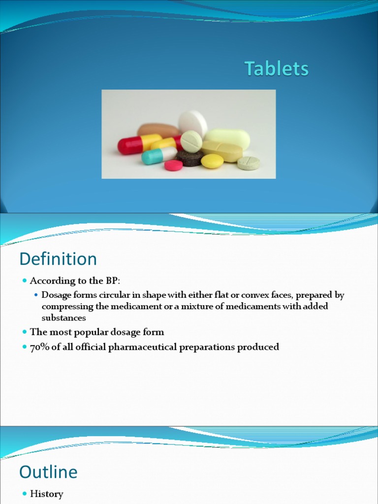 Tablets | Download Free PDF | Tablet (Pharmacy) | Pharmaceutical ...