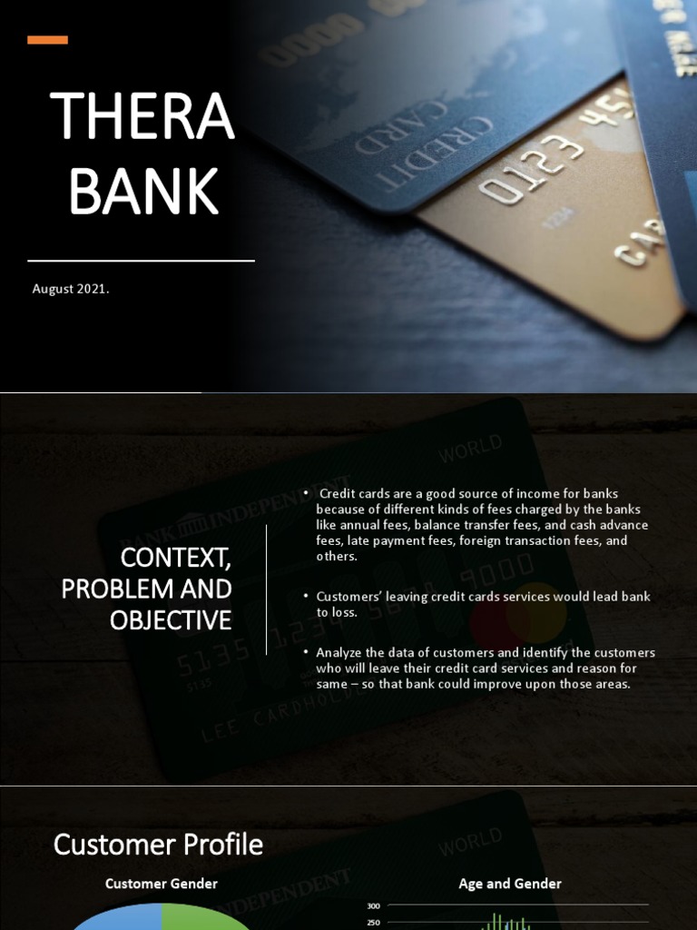 Project 6 - Thera Bank | PDF | Credit Card | Fee