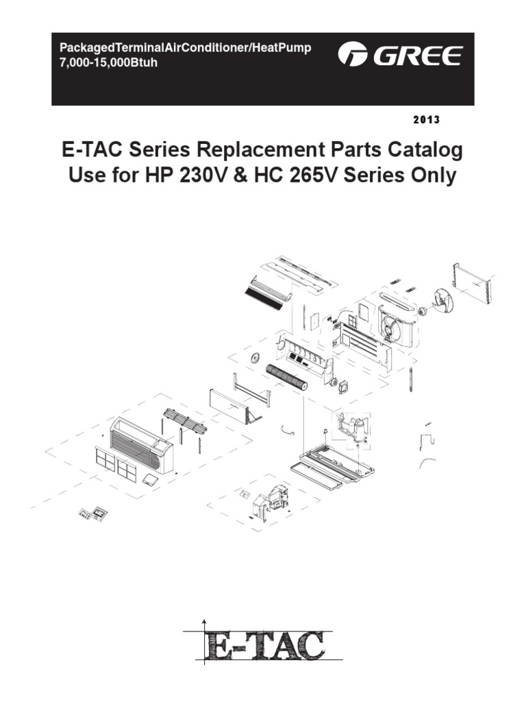 Gree Etac Parts HP 230V HC 265V 070119 | PDF