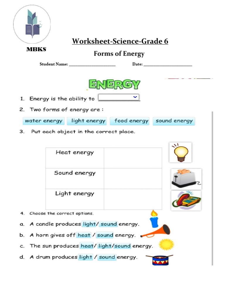 G6 Worksheet | PDF