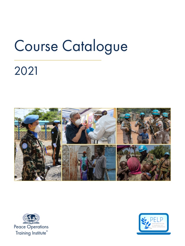 Course Catalogue | PDF | Peacekeeping | United Nations