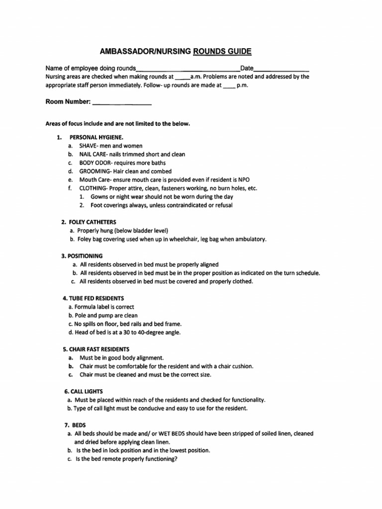 Ambassador Rounds Revisesd | PDF