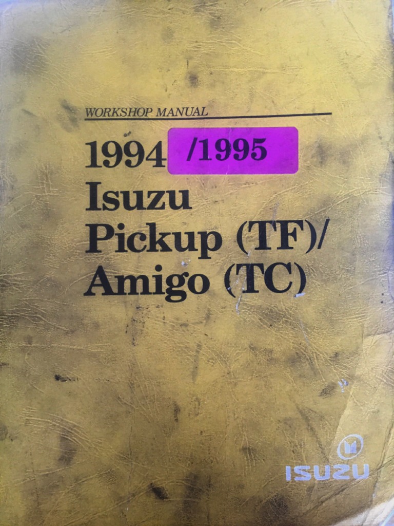 Isuzu Service Manual | PDF