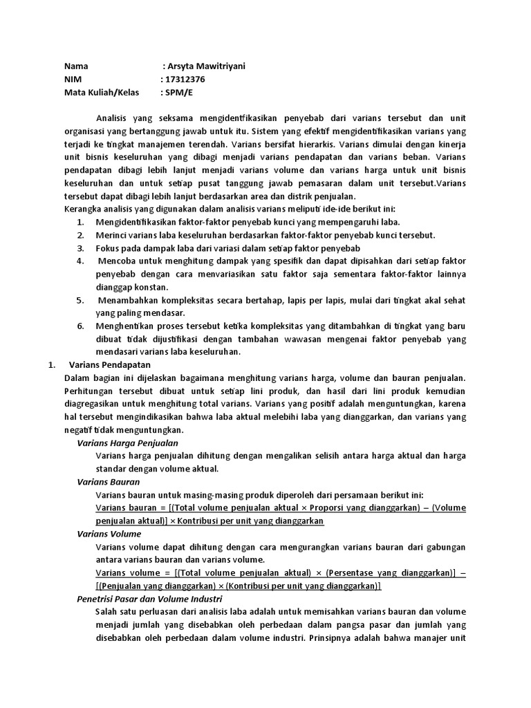 SPM Resume Bab 10 | PDF