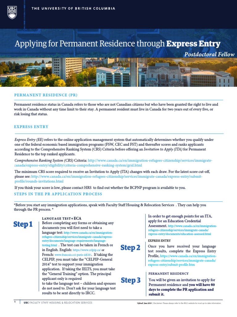 Express Entry PR Application Guide | PDF | Government