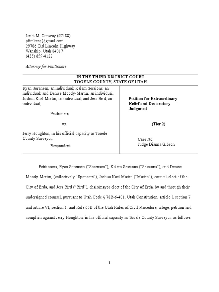 Petition Erda Map Approval | PDF | Judgment (Law) | Legal Remedy