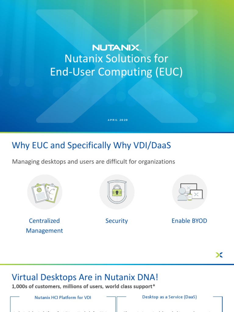 Euc Customer Deck v2 | PDF | Desktop Virtualization | Cloud Computing