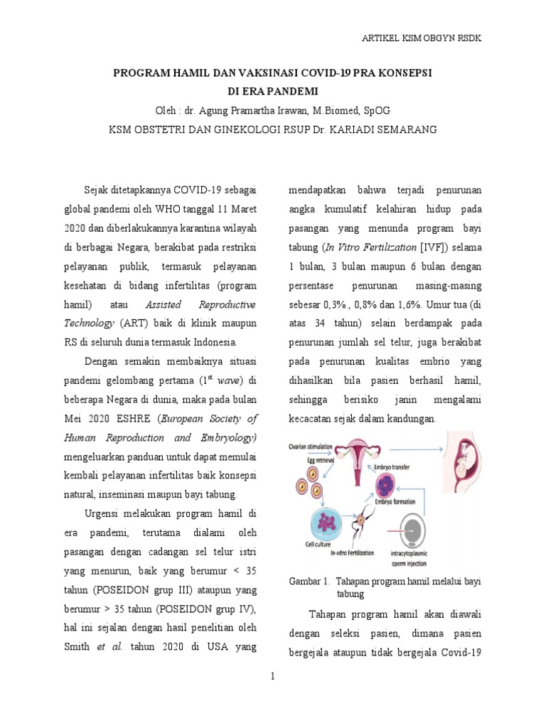 ARTIKEL KSM OBGYN MAJALAH RSDK (Dr. Agung Pramartha Irawan, SpOG) | PDF ARTIKEL KSM OBGYN MAJALAH RSDK (Dr. Agung Pramartha Irawan, SpOG) | PDF