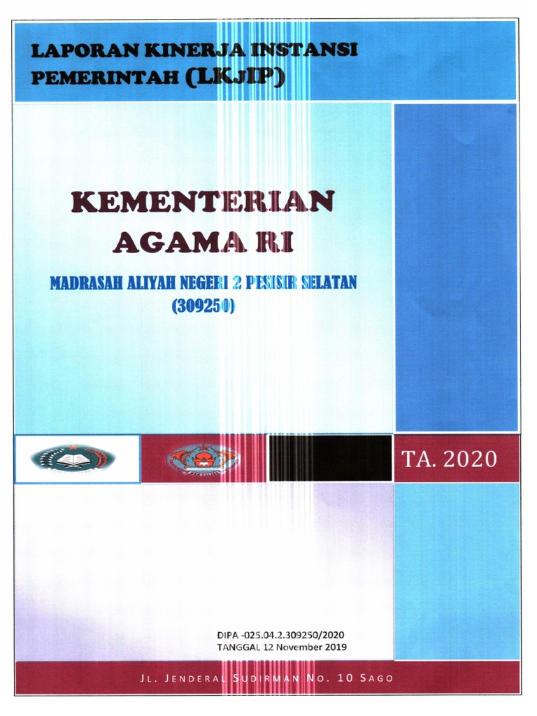 Laporan Kinerja Kepala Madrasah | PDF