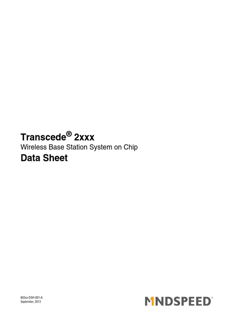 Transcede 2xxx Hardware Data Sheet (PN 842xx-DSH-001-A) PDF | PDF ...