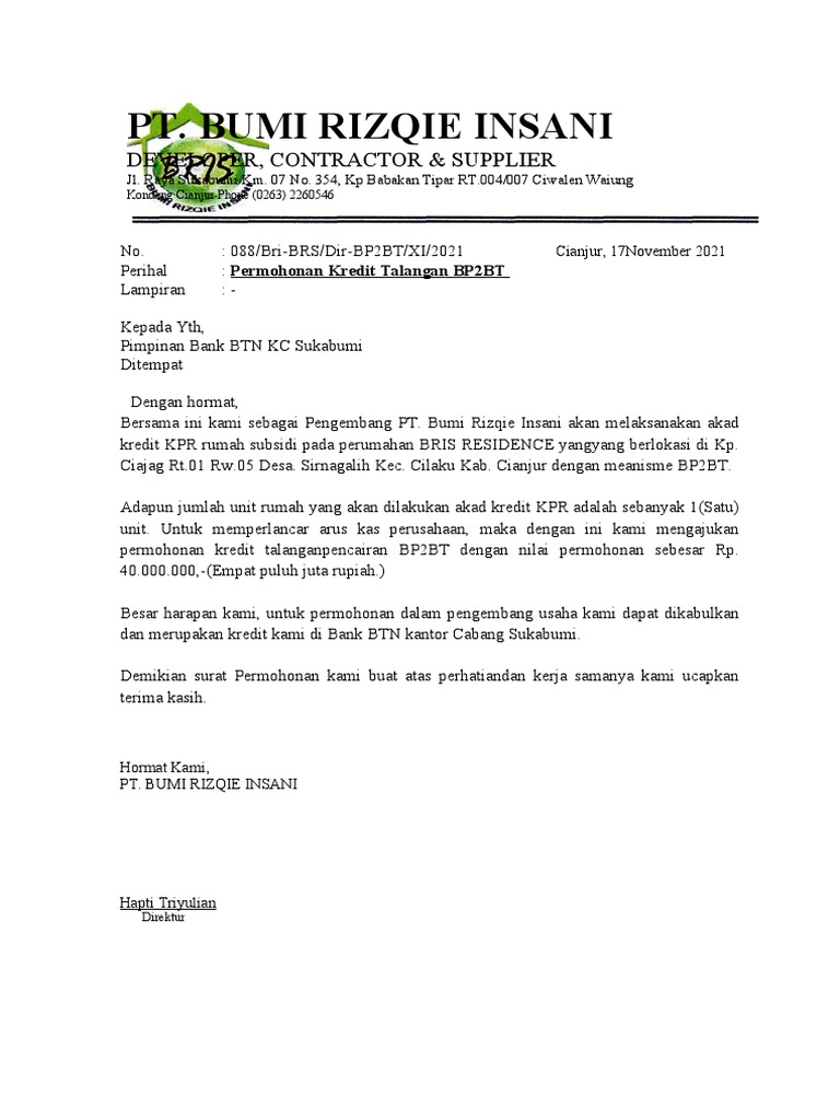 Permohonan BP2PT | PDF