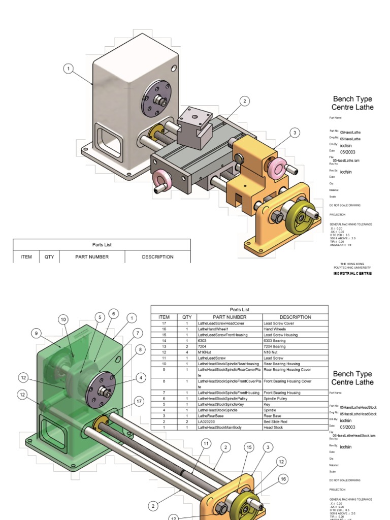 Projeto Mini Torno de Bancada | PDF | Machines | Manufactured Goods