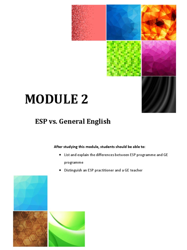 ESP vs. General English | PDF | Teachers | Learning