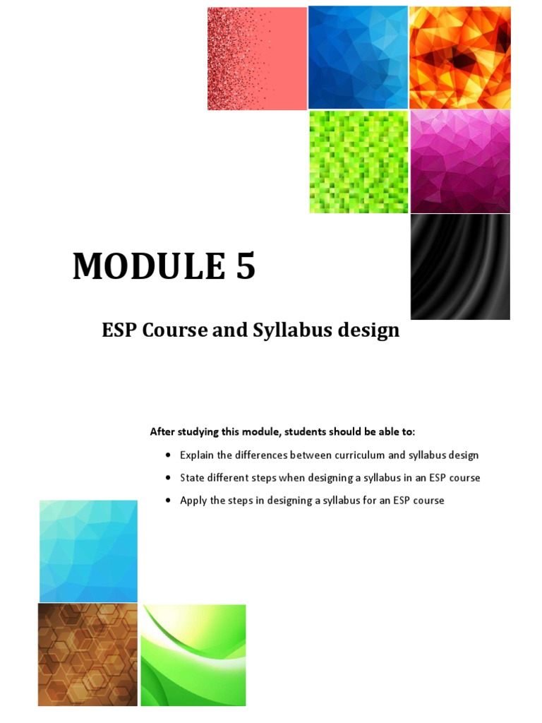 ESP Course and Syllabus Design | PDF | Curriculum | Behaviorism