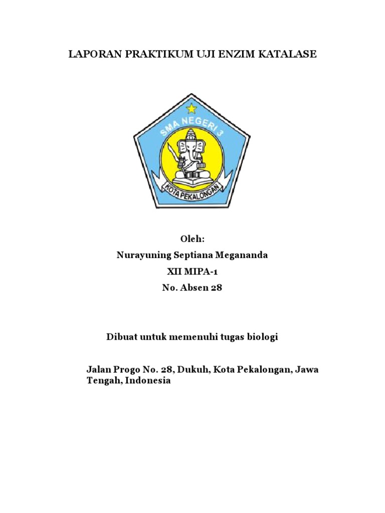 Laporan Hasil Praktikum Uji Enzim Katalase | PDF