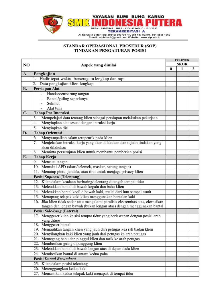 Pengaturan Posisi | PDF