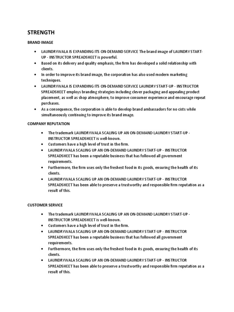 Strength: Brand Image | PDF | Brand | Economies Of Scale