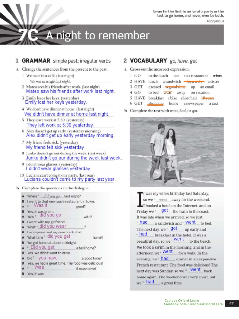 Workbook 7C Practical English | PDF