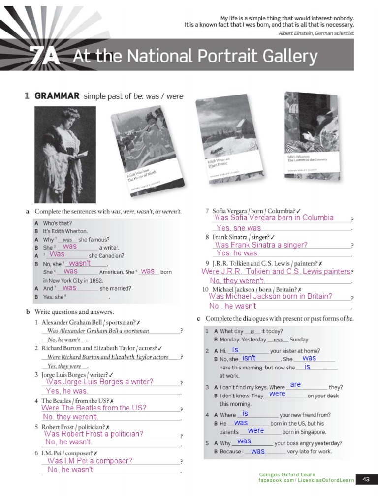 Workbook 7A - 7B | PDF