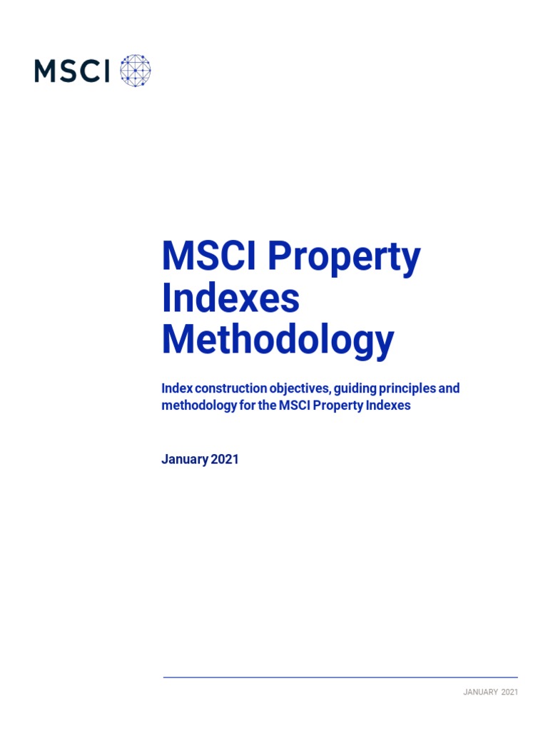 MSCI Property Indexes Methodology | PDF | Stock Market Index ...