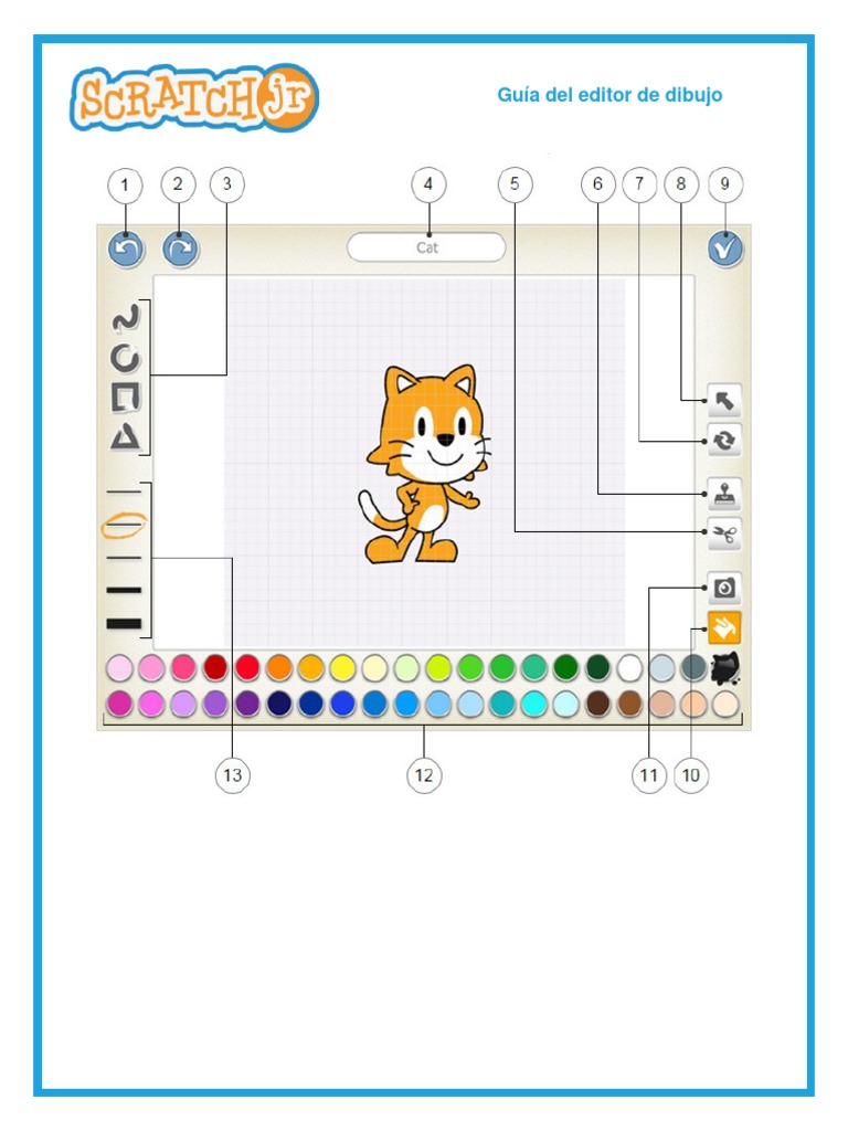 Guía Del Editor de Dibujo - Scratch JR | PDF