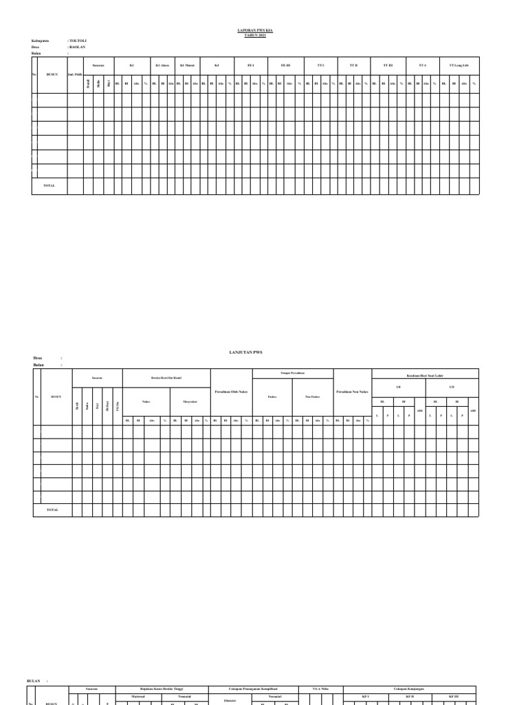 Format Pws Kia Kosong Pdf