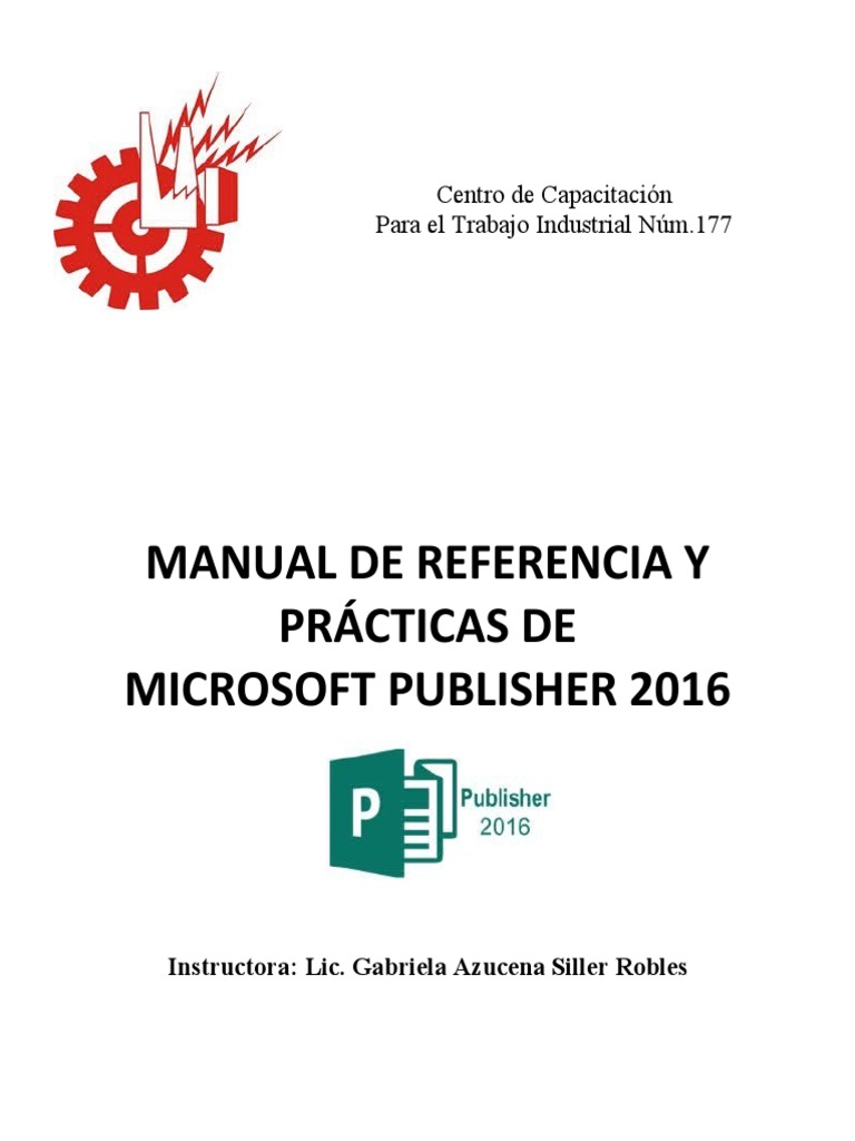 Manual Publisher 2016 | PDF | Ventana (informática) | Archivo de ...