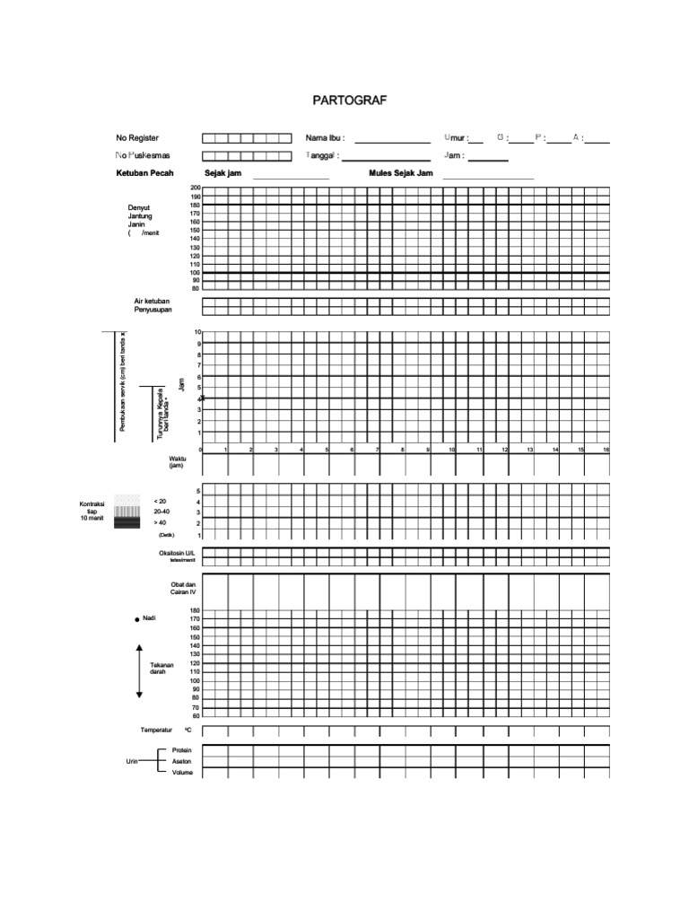 Panduan Partograf: Monitoring Persalinan | PDF