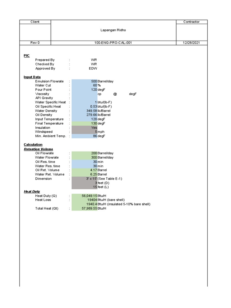 API 12L - Heater Treater | PDF