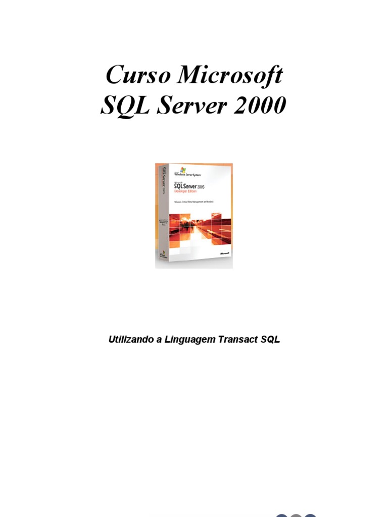 Apostila SQL Server 2000 | PDF | SQL | Microsoft SQL Server