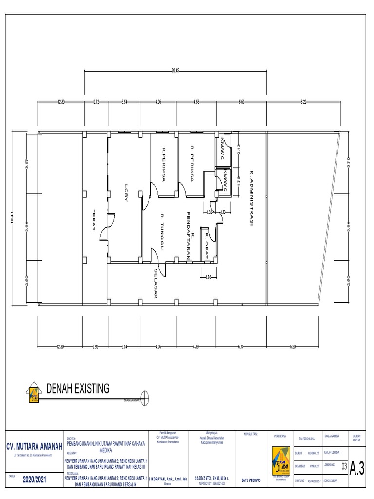 5.denah Existing | PDF