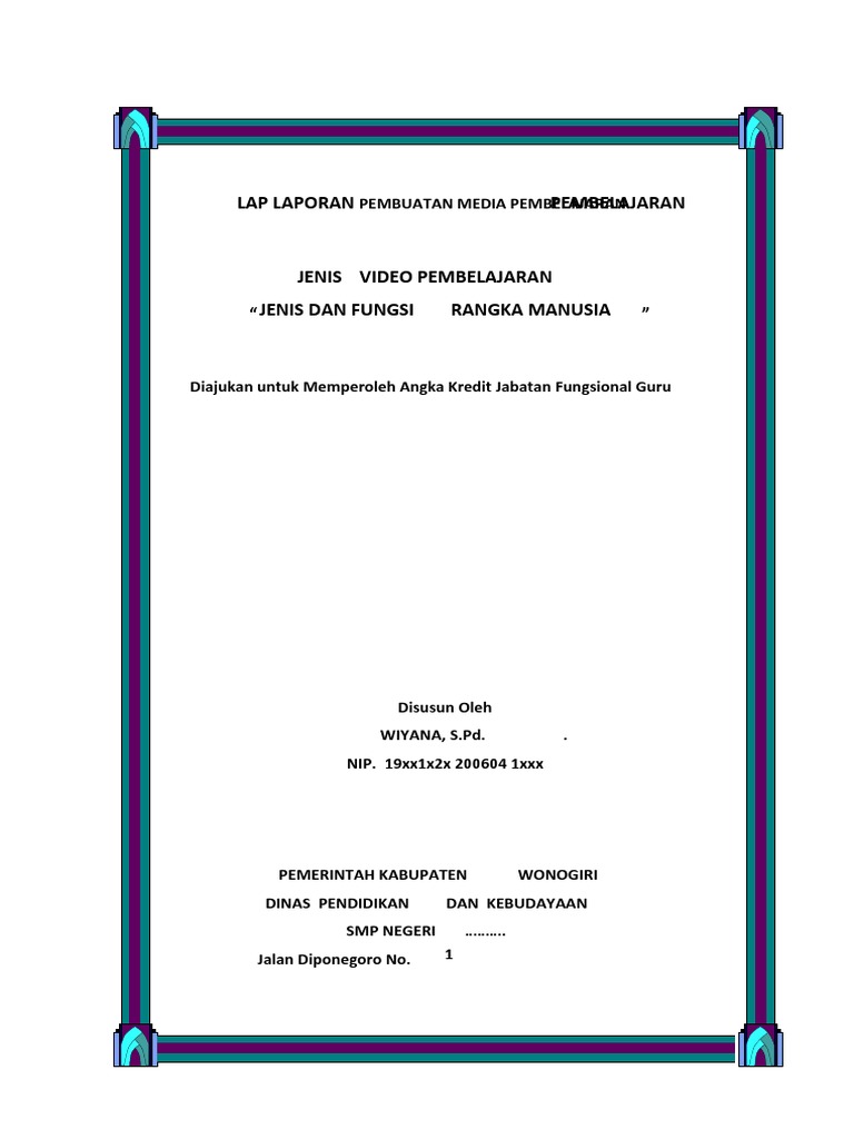 Laporan Pembuatan Media Pembelajaran Video | PDF