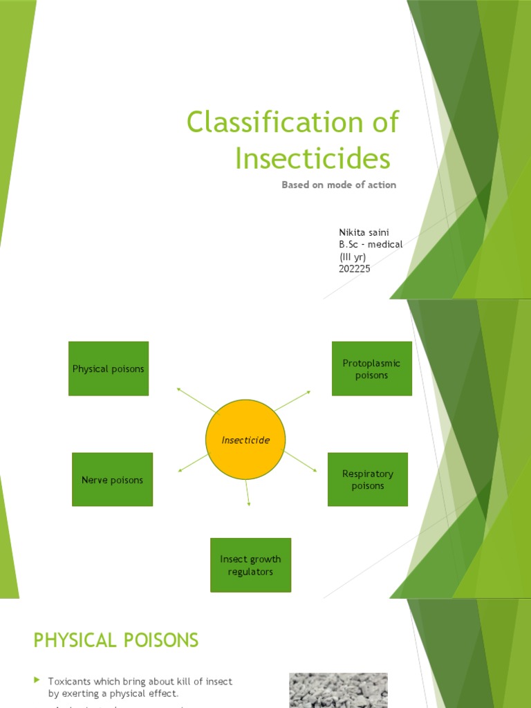 Insecticide Classification by Action Mode | PDF | Insecticide | Poison