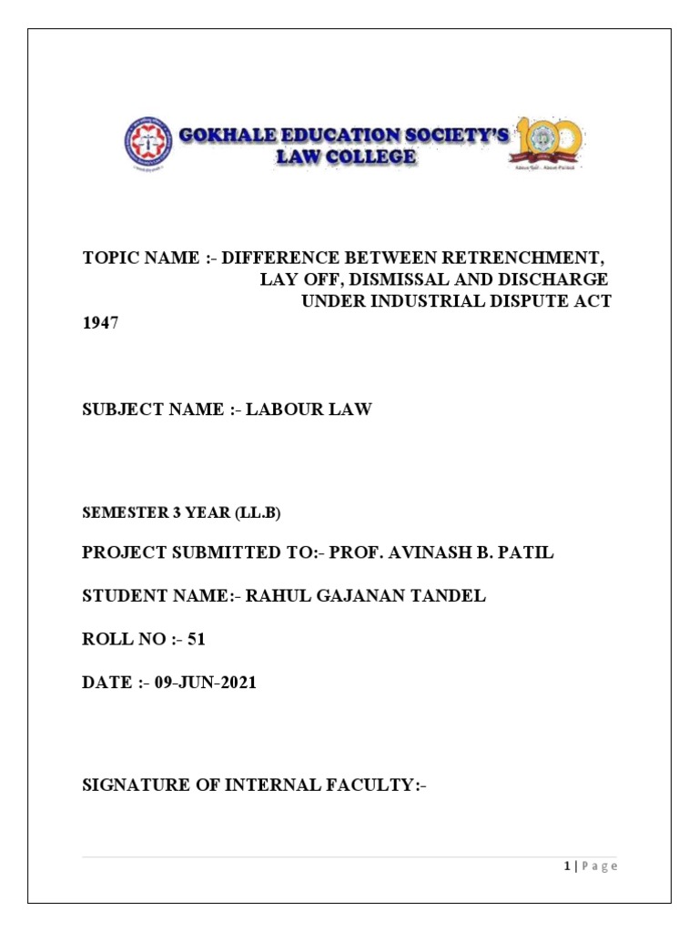 Layoff vs Retrenchment Explained | PDF | Layoff | Employment