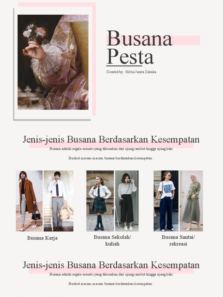 Materi Busana Pesta | PDF